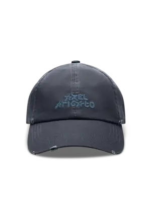 Axel Arigato Floral Washed Cap - Dark Grey