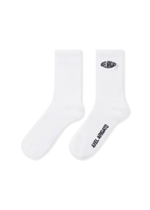 Axel Arigato Distort Logo Socks - White