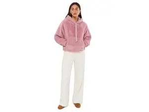 UGG Fleece Hoodie With Drawstring - White