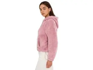 UGG Fleece Hoodie With Drawstring - White