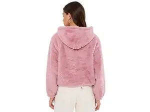 UGG Fleece Hoodie With Drawstring - White