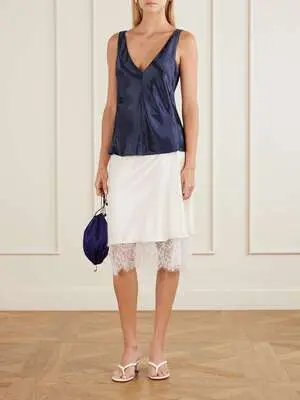 Maria Mcmanus Draped Satin Cami