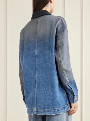 SLVRLAKE Worker Corduroy-trimmed Denim Jacket