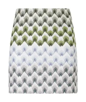 Missoni Embellished Crochet-knit Mini Skirt - Green