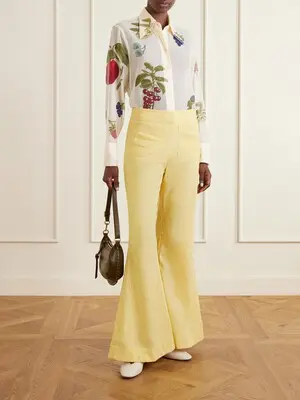 Alix Of Bohemia Dana Nine Fruit' Printed Cotton-mesh Shirt