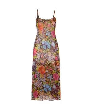 Alix Of Bohemia Athens Bloom Mirage Floral-print Crepon Midi Dress - Multi