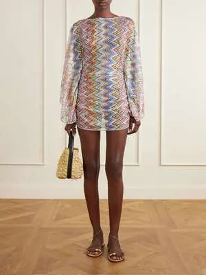 Missoni Striped Mesh Cover-up