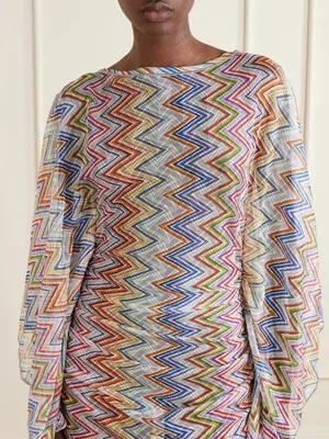 Missoni Striped Crochet-knit Cover-up