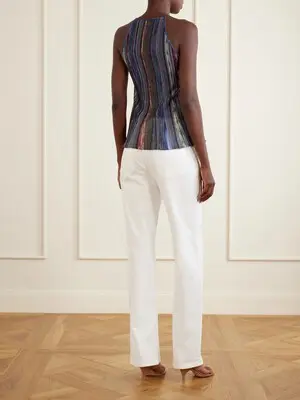 Missoni Striped Crochet-knit Tank Top