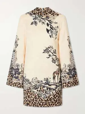 Etro Printed Satin Mini Dress