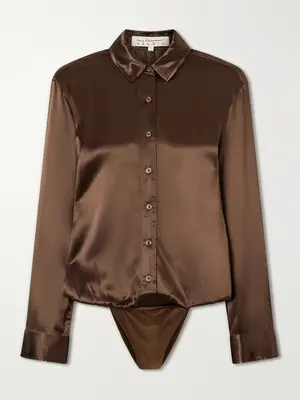 ABADIA Satin Bodysuit