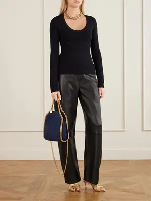 Stella McCartney Mini Falabella Shoulder Bag With Embellishments - Blue