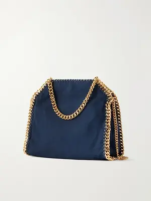 Stella McCartney Mini Falabella Shoulder Bag With Embellishments - Blue