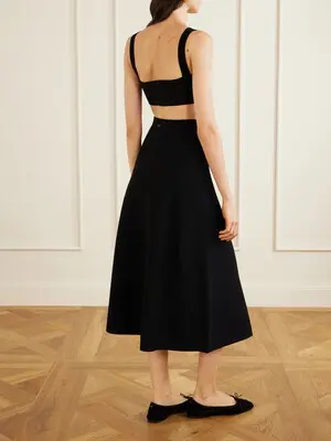 Galvan Nyx Ribbed Cropped Top
