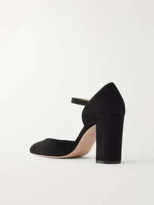 GIANVITO ROSSI 85 Suede Pumps
