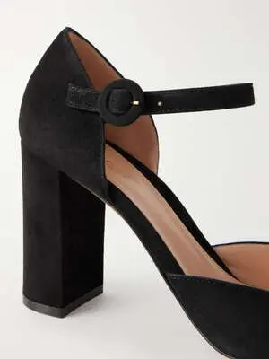 GIANVITO ROSSI 85 Suede Pumps
