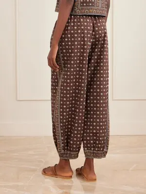 DÔEN Yarrow Printed Cotton Balloon Pants