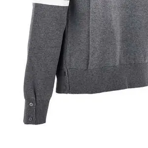 Thom Browne Cotton Cardigan With 4 Bar Detail