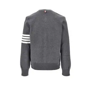 Thom Browne Cotton Cardigan With 4 Bar Detail
