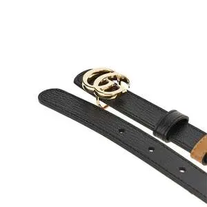 Gucci Gg Marmont Reversible Leather Belt - Black