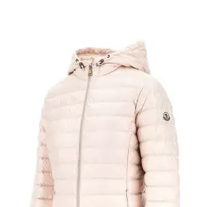 Moncler Padded Nylon Down Jacket With Logo Patch