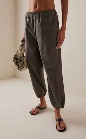 DEIJI STUDIOS Cotton Toggle-hem Pants