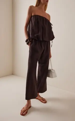 DEIJI STUDIOS Ease Striped Linen Trousers