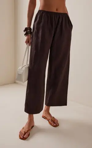 DEIJI STUDIOS Ease Striped Linen Trousers