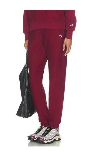 Champion Sweatpant In Burgundy - Pomegranate