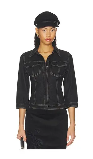 With Jéan Olivia Jacket In Blue