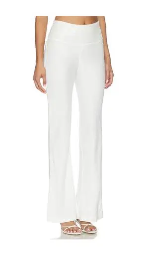 ASTA RESORT Iris Hand Beaded Pant In Ivory