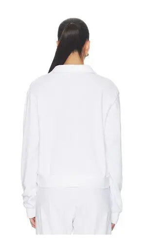 Michael Lauren Kyson Drop Shoulder Crop Polo