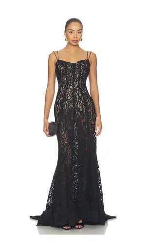 Cult Gaia Saylor Gown - Black