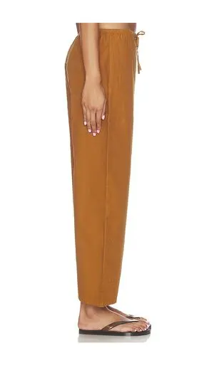 LESET Kyoto Carpenter Pant In Brown
