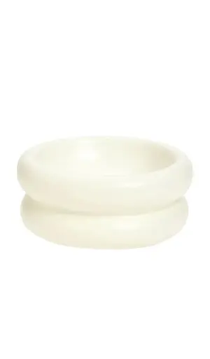 CATENARY HOME Elevated Halo Pet Bowl - White