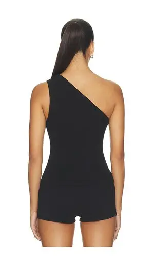 LOVERS AND FRIENDS One Shoulder Ribbed Top