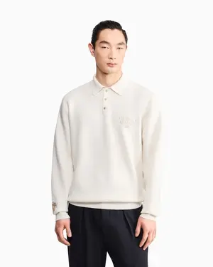 Giorgio Armani Long-sleeve Cashmere Polo Kith For Knicks