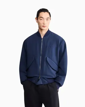 Giorgio Armani Pure Wool Crepe Bomber Kith For Knicks