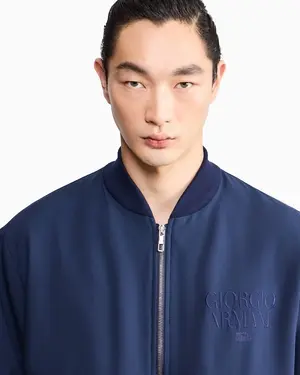 Giorgio Armani Pure Wool Crepe Bomber Kith For Knicks