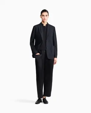 Giorgio Armani Blazer Regular Fit Single-breasted In Embossed Mesh