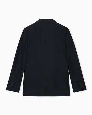 Giorgio Armani Blazer Regular Fit Single-breasted In Embossed Mesh
