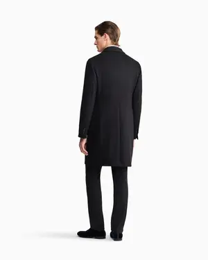 Giorgio Armani Double-breasted Shawl Collar Cashmere Coat