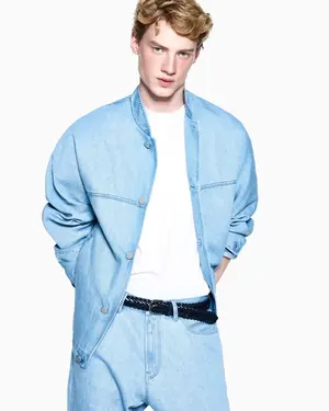 Giorgio Armani Cotton Linen Denim Blouson