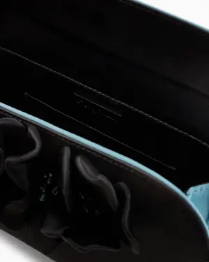 Giorgio Armani La Prima Satin Clutch Bag With Applied Flowers