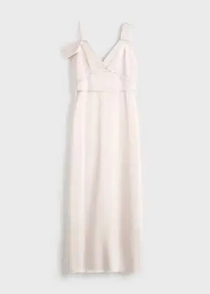 TOTEME V-neck Double-faced Satin Slip Dress