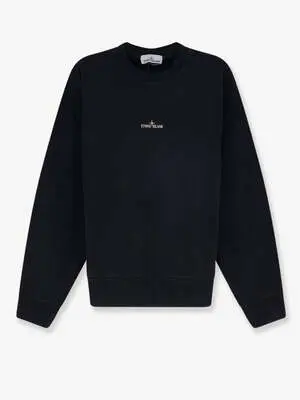 Stone Island Organic Cotton Sweatshirt With Logo Print