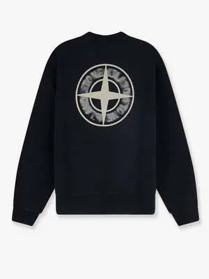 Stone Island Organic Cotton Sweatshirt With Logo Print