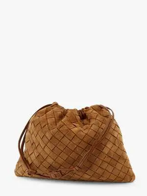 Bottega Veneta Medium Suede Intrecciato Dustbag - Brown