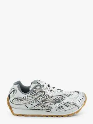 Bottega Veneta Orbit Lowtop Technical Fabric Sneakers - Silver