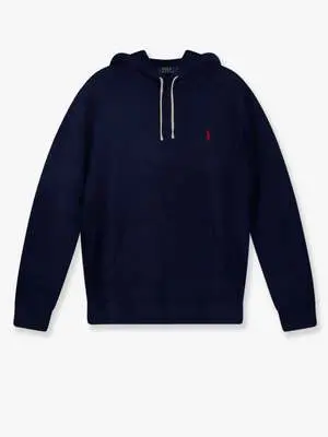 Polo Ralph Lauren Embroidered Logo Hooded Sweatshirt - Blue